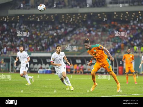 Simon Deli Of Ivory Coast During Egypt Versus Ivory Coast African Cup