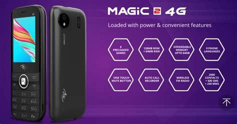 Itel Magic G Feature Phone With Wi Fi Hotspot Tethering Launched In India Price