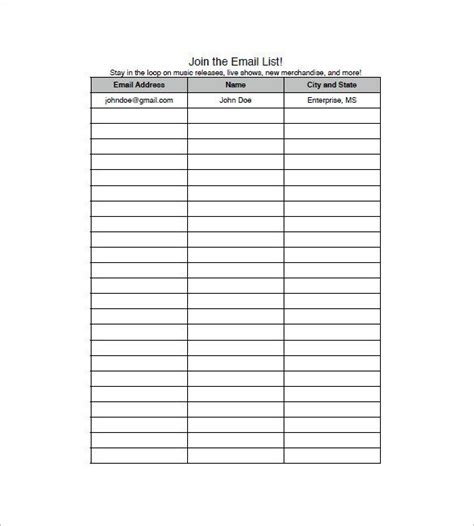 Address List Templates Artofit