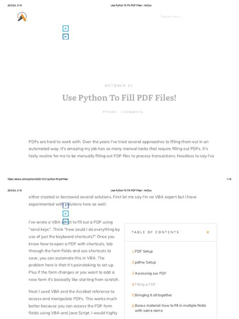 Use Python To Fill Pdf Files Akdux Pdf Visual Basic For