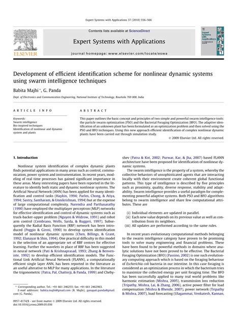 Pdf Development Of Efficient Identification Scheme For Nonlinear