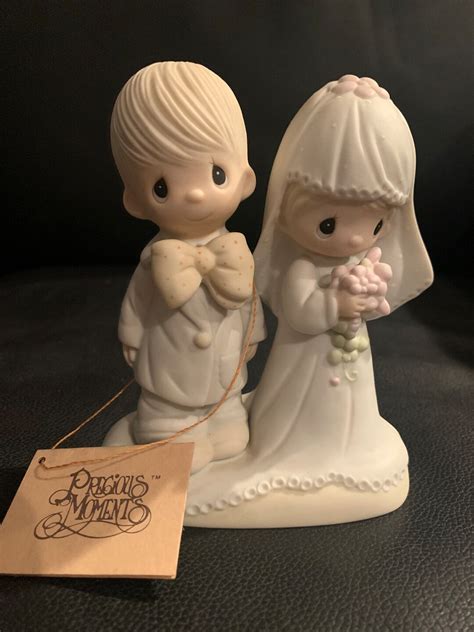 Precious Moments Figurine Bride And Groom Figurine Only Etsy