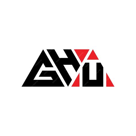 El Diseño Del Logotipo De Ghu Triángulo Con Forma De Triángulo Ghu Diseño De Logotipo Triángulo