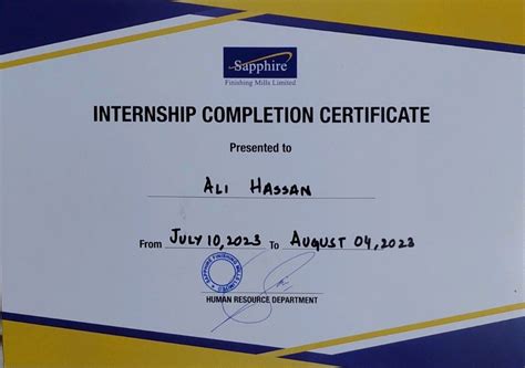 Ali Hassan On Linkedin Internshipexperience Sapphire Sfml