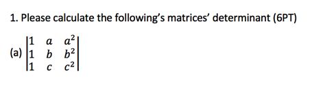 Solved Please Calculate The Following S Matrices Dete Chegg