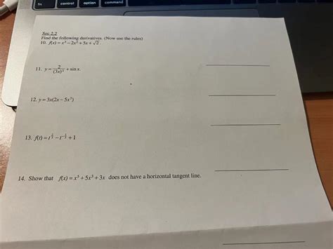 Solved Fn Control Option Command Sec Find The Following Chegg Com