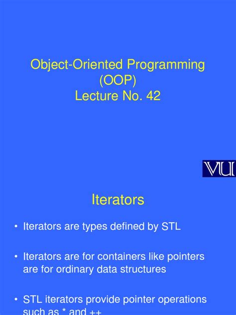 Object Oriented Programming Oop Cs304 Power Point Slides Lecture 42