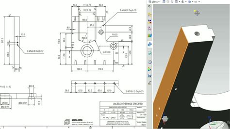 How To Read Drawings Cnc Programming And Vmc Programming Technical Drawing Youtube