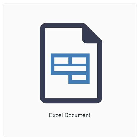 Excel Document And Sheet Icon Concept 27013489 Vector Art At Vecteezy