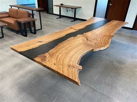 Live Edge Siberian Elm Table 381 Kc Custom Hardwoods