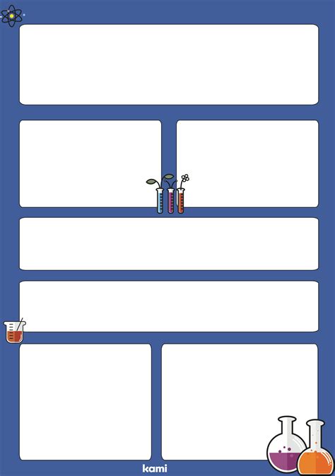 Science Experiment Sheet Blue Blank For Teachers Perfect For Grades