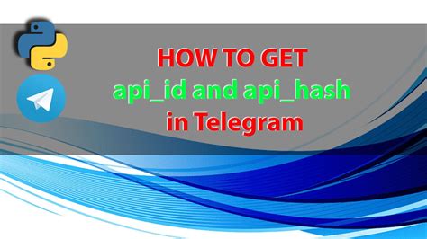 How To Get Apiid And Apihash In Telegram Youtube