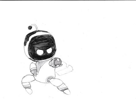 Astro Bot Fighting Pose Rough Drawing By Shortshaker On Deviantart