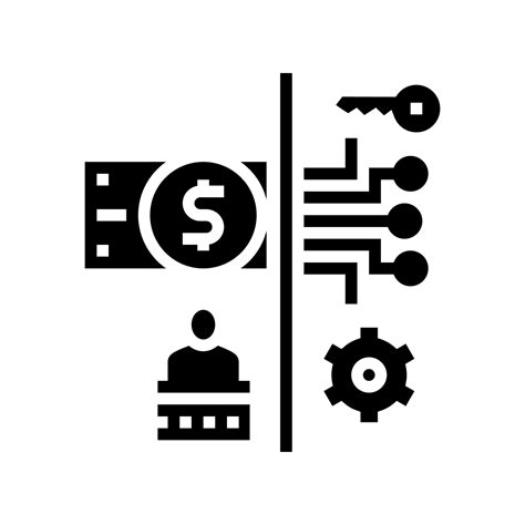 Electronic Money Security Glyph Icon Vector Illustration 10384730