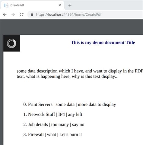 Creating Pdf Files In Aspnet Core Software Engineering