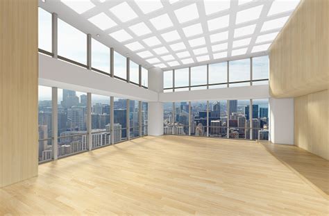 현대 빈 방 3d 렌더링 인테리어 디자인 일러스트 레이 션을 모의 0명에 대한 스톡 벡터 아트 및 기타 이미지 0명 3차원 형태 개념과 주제 Istock