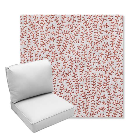 Eberly Clay Deep Seating Patio Chair Cushions Center Seam Deep