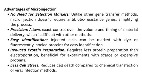 Comprehensive Notes On Microinjection Techniques Systems And