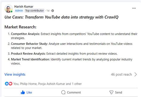 Harish Kumar On Linkedin Marketresearch Youtubedata Dataanalysis Crawlq Innovation
