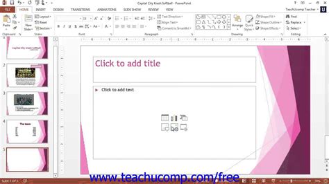 Powerpoint 2013 Tutorial Inserting Pictures 2013 Only Microsoft