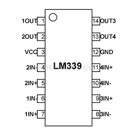 Lm339 Voltage Comparator Ic