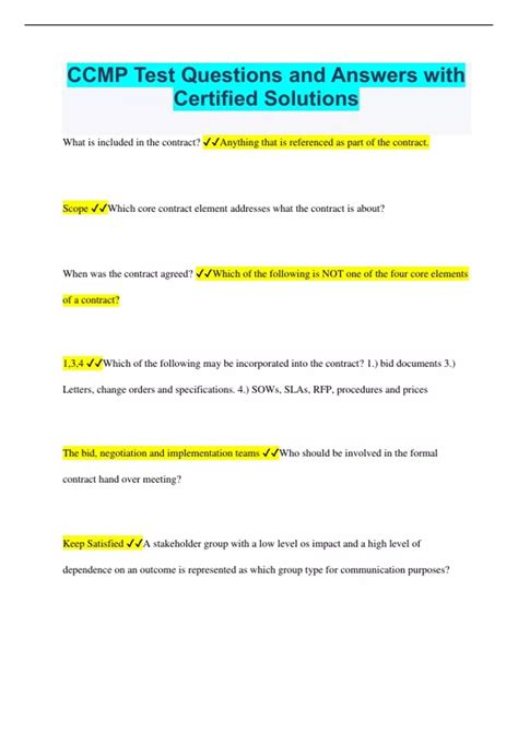 CCMP Bundled Exams Questions And Answers Latest Versions 2023 2024 Complete And Accurate