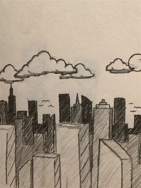 City Skyline Drawing Easy