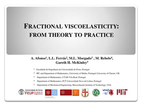 Pdf Fractional Viscoelasticity From Theory To Practice