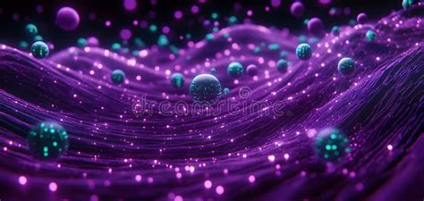 Streams Of Data Flow In A Flowing Wave Each Data Particle Is A Ball Some Data Points Are Green