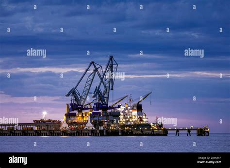 Jade Weser Port Container Terminal In Wilhelmshaven Transhipment Of