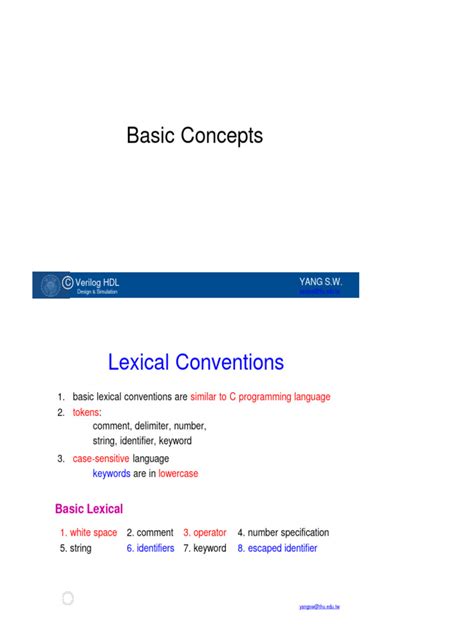 4 module 2 lexical conventions hdl basic 03 06 2024 pdf hardware
