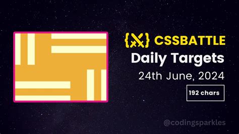 Css Battle Daily Targets 24 June 2024 Solution Youtube