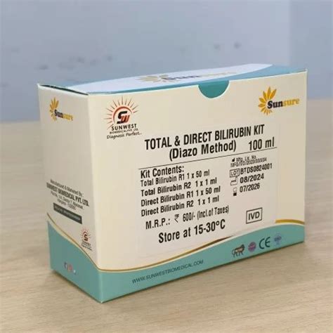 Sunsure Bilirubin Total And Direct Diazo Method Biochemistry Reagent At Rs 190 In Manesar