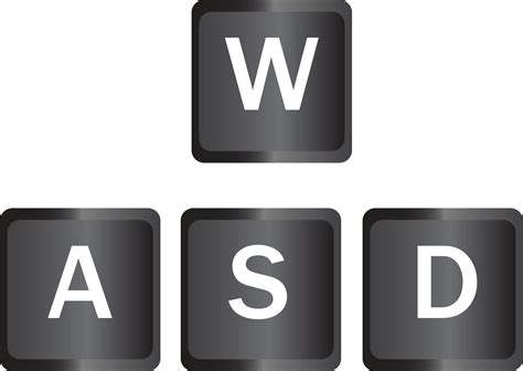 WASD Keyboard Gaming Buttons WASD Computer Keyboard Sign Gaming And