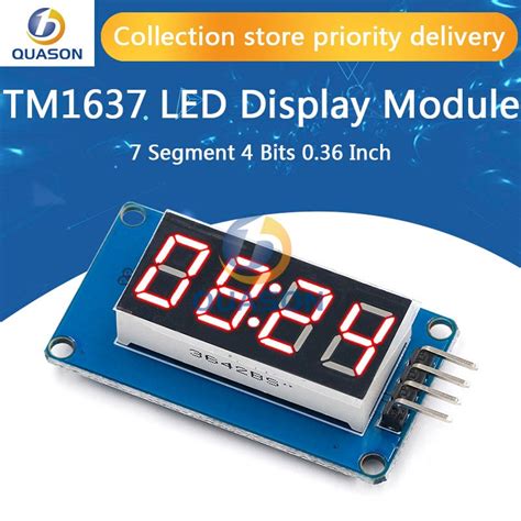 Модуль цифрового светодиодного дисплея Tm1637 для Arduino Aliexpress