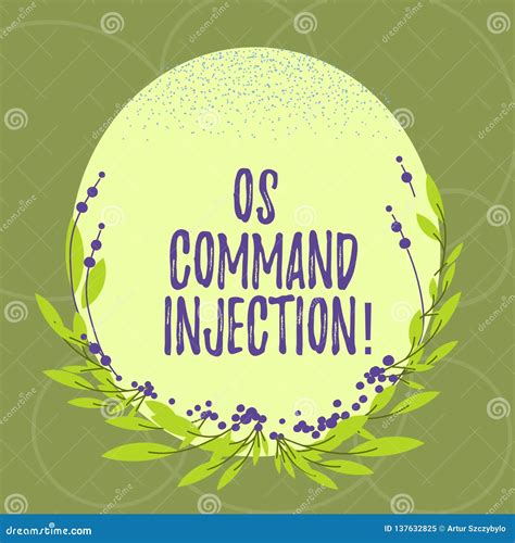 Text Sign Showing Os Comanalysisd Injection Conceptual Photo Attack Technique Used For Illegal