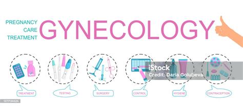 산부인과 단어 벡터 인포 그래픽 그림 산부인과 여성 치료 아기 계획 도구 임신 테스트 피임 위생에 대한 아이콘 의료 사업의 모든 부분에 대한 거품 메시지 건강관리와 의술에