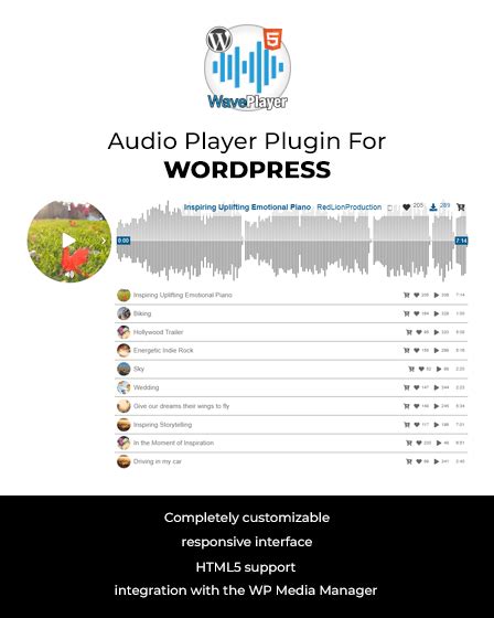 WavePlayer Audio Player Plugin For WordPress InkThemes