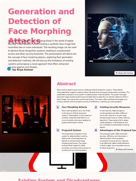 Generation And Detection Of Face Morphing Attacks Pdf Deep Learning Machine Learning