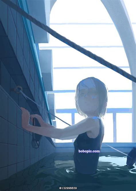 小女孩 泳装 学生泳衣图片 尺寸1240x1736 Bobopic