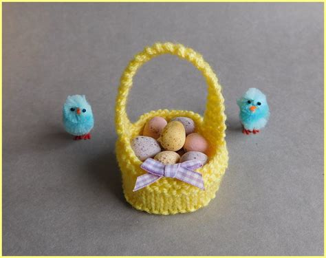 Easter Basket Knitting Pattern Free Printable Hq