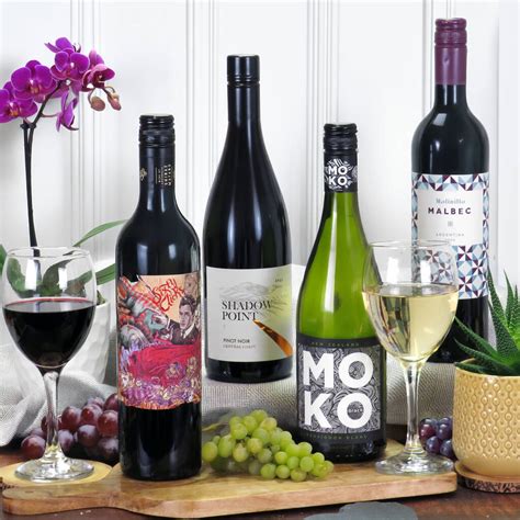 A Taste Of The New World Mixed Wine Case By Bottle In A Box