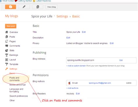 How To Set Up Who Can Comment In Blogger Blogging