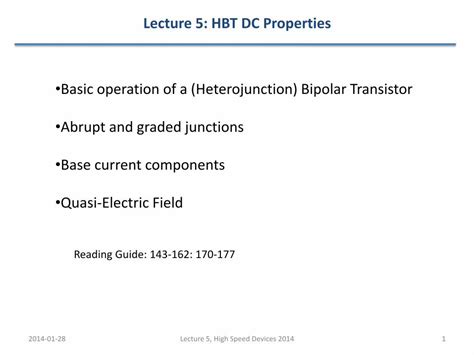 Pdf Basic Operation Of A Heterojunction Bipolar Transistor Dokumen Tips
