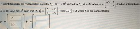 solved 3 3 1 point consider the multiplication operator