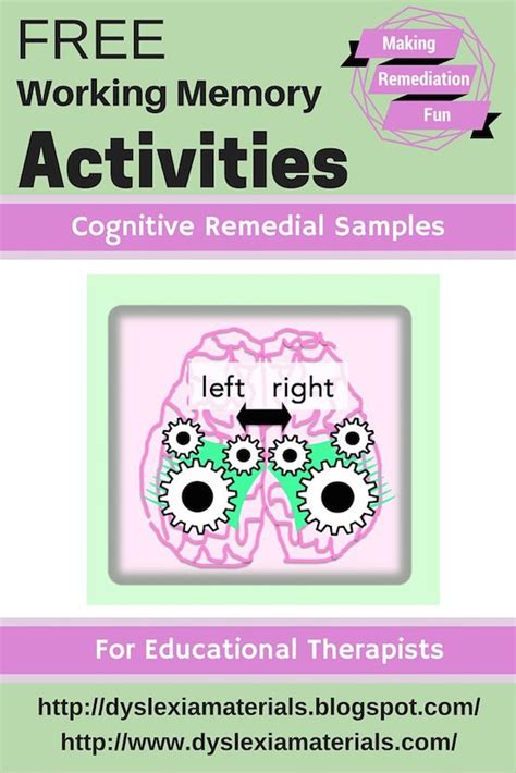 Learn About Strengthening Working Memory With Free Sample Activities