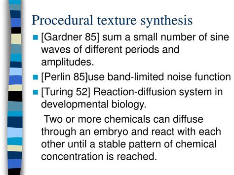 PPT Texture Synthesis PowerPoint Presentation Free Download ID