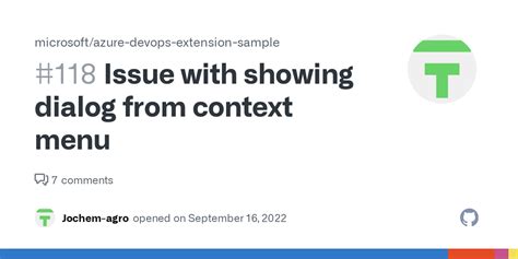 Issue With Showing Dialog From Context Menu · Issue 118 · Microsoft