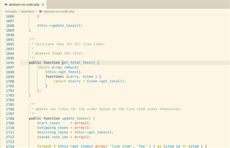 Woocommerce Get Order Fees Total