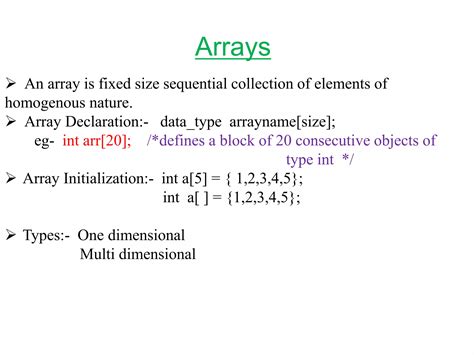 Arrays And Pointers Ppt